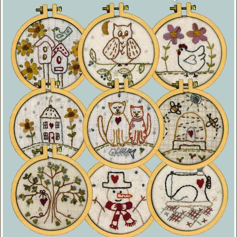 Stitching for Mini Hoops - pattern – Lynette Anderson Designs