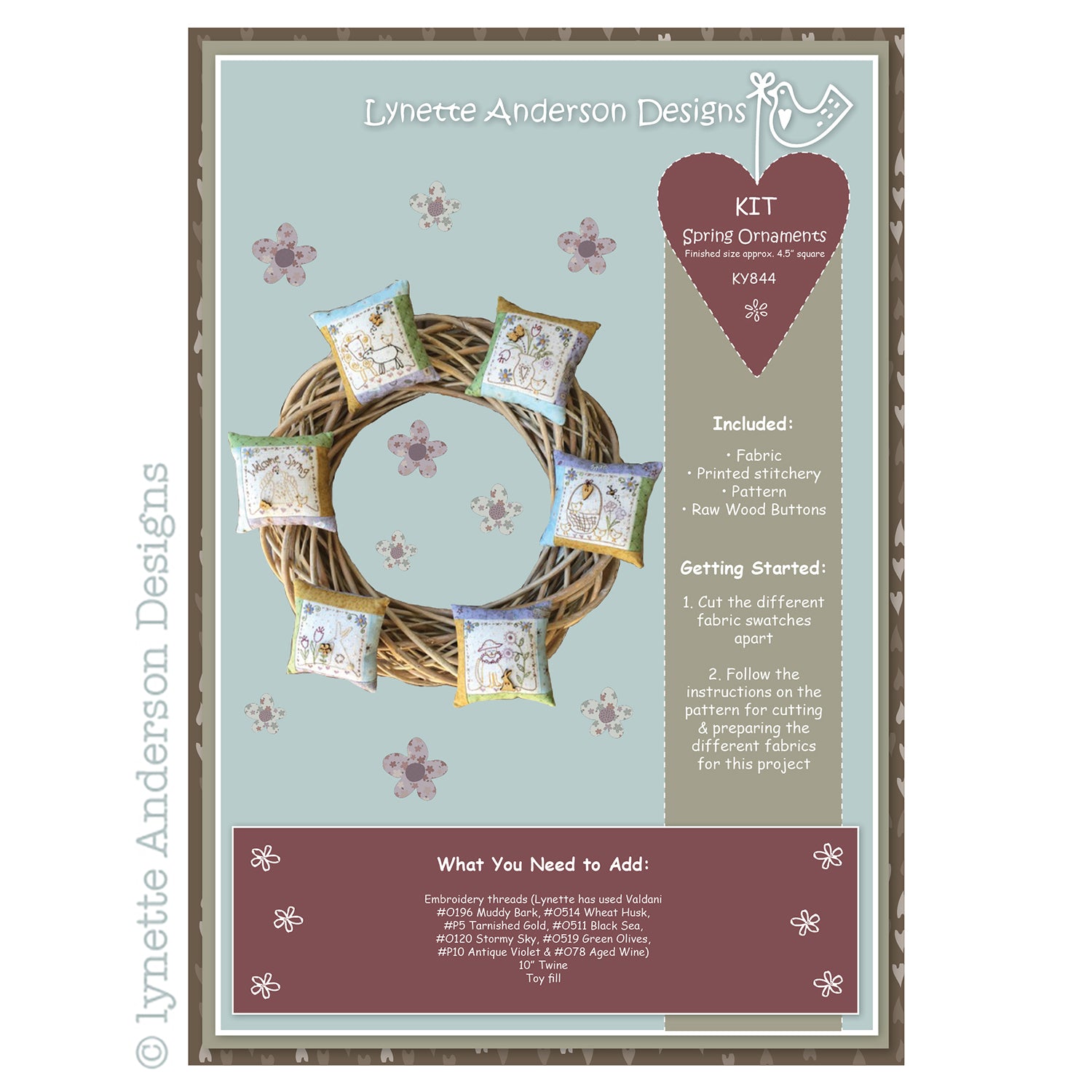 Spring Ornaments Kit – Lynette Anderson Designs