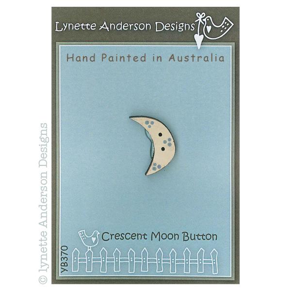 Crescent Moon Button – Lynette Anderson Designs