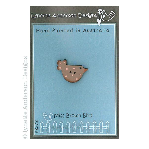 Miss Brown Bird Button – Lynette Anderson Designs