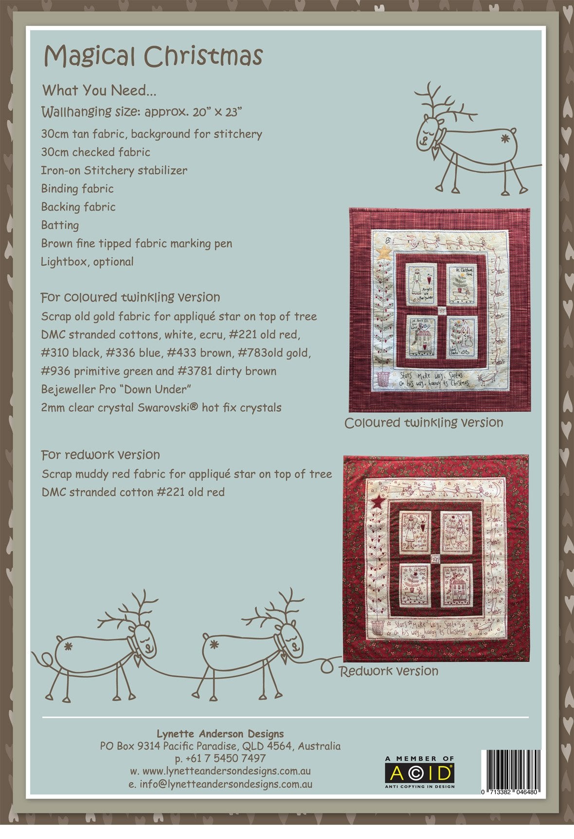 Magical Christmas - Pattern – Lynette Anderson Designs